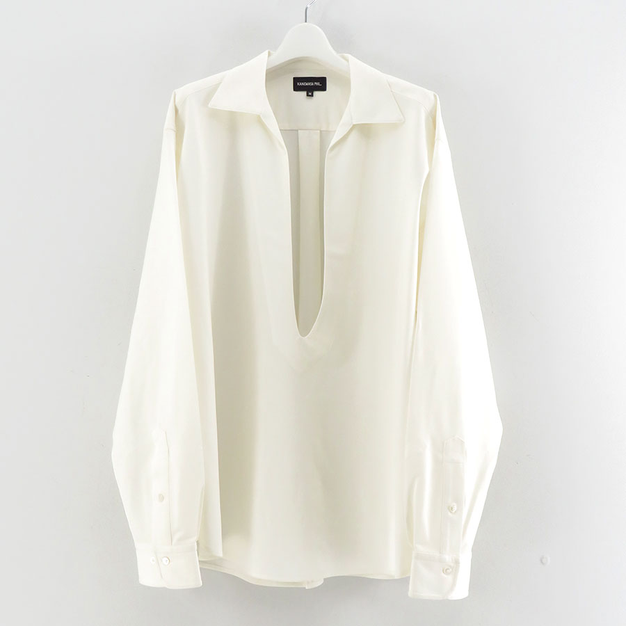 KANEMASA PHIL./カネマサフィル】46G Silk Blend Varruse Shirt KANEMASA PHIL./カネマサフィル】46G Silk Blend Varruse Shirt