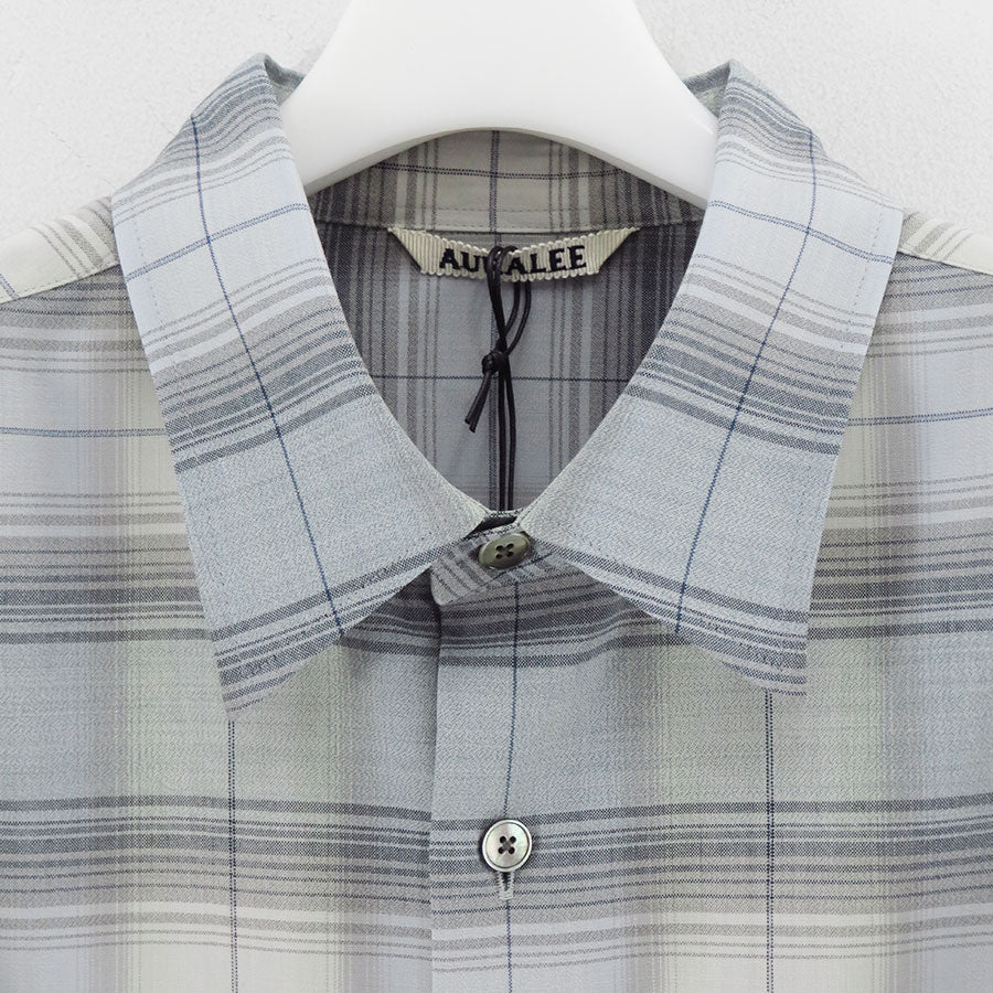 AURALEE/オーラリー】SUPER LIGHT WOOL CHECK SHIRT A25SS01LCの AURALEE/オーラリー】SUPER LIGHT WOOL CHECK SHIRT A25SS01LCの